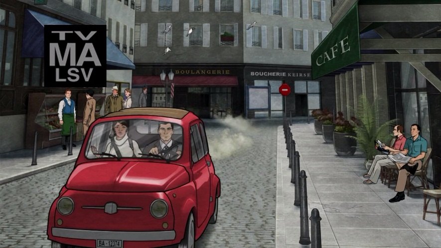 IMCDb.org: 1960 Fiat 500 [110] in "Archer, 2009-2023"